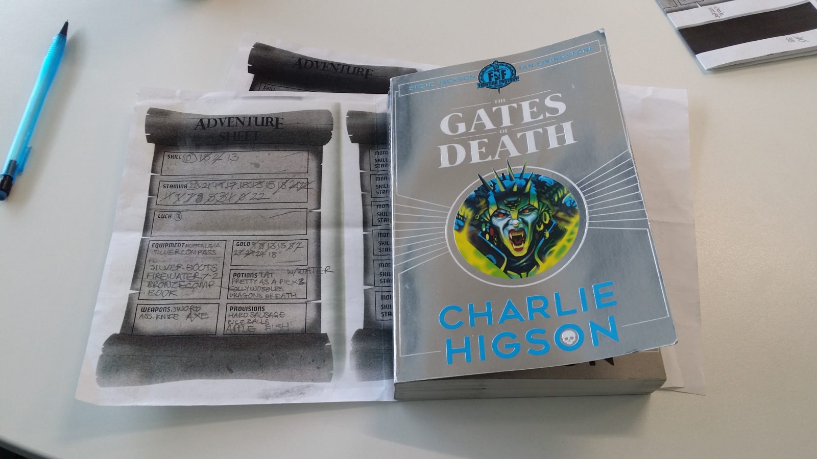 Fighting Fantasy revival – The Gates of Death – Journeyman Online
